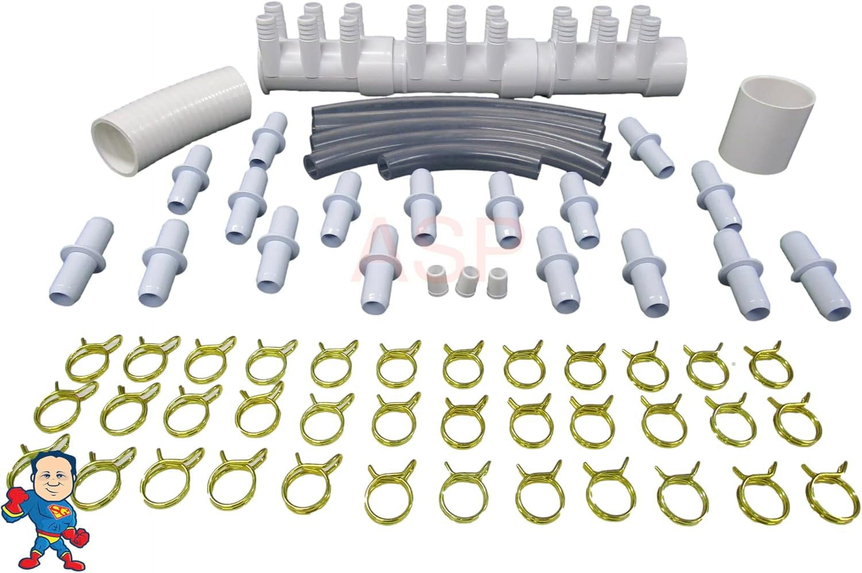 Manifold Hot Tub Spa Part 18 3/4" Outlets with Coupler Kit Video How to ...