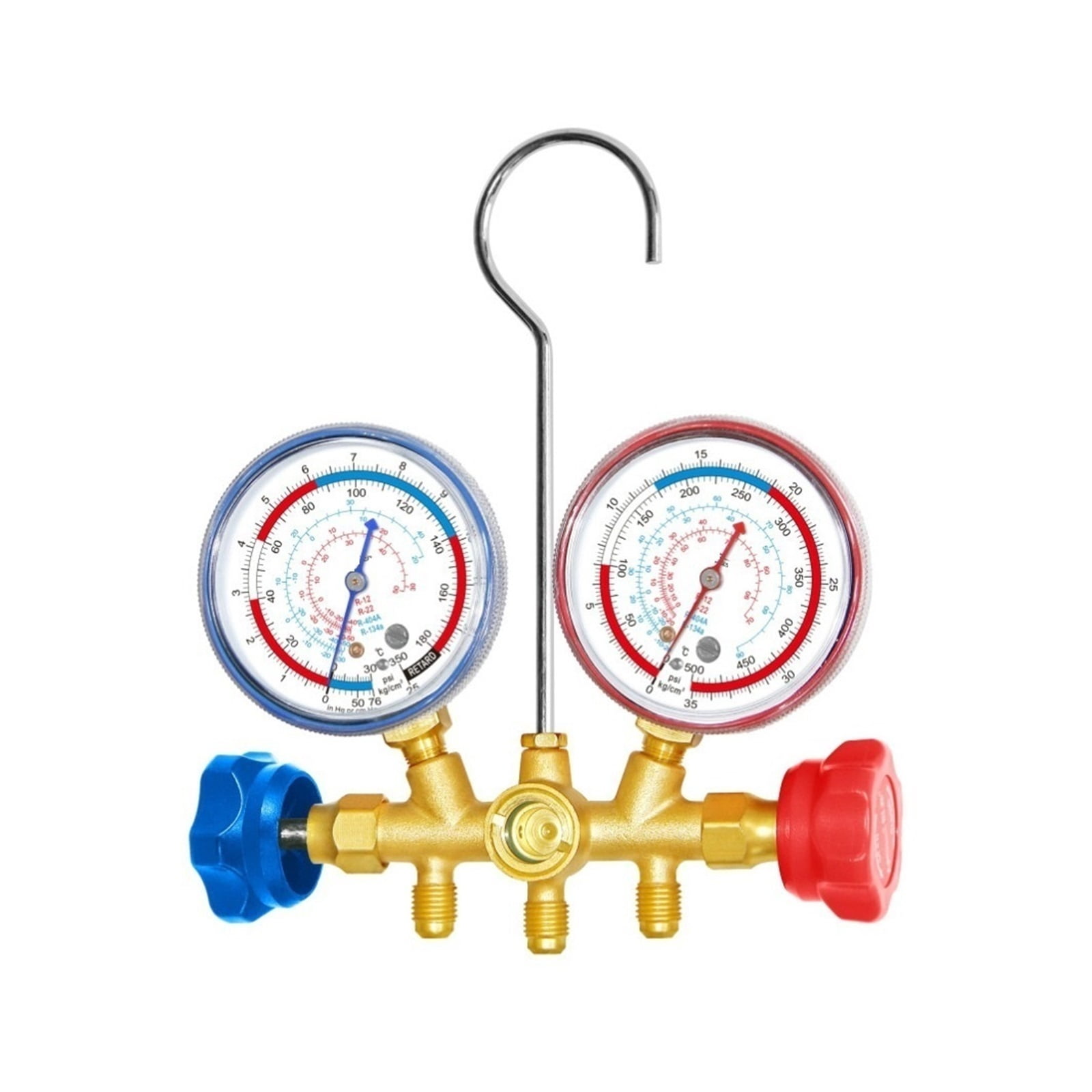 Manifold Pressure Gauge Refrigeration Vacuum Pressure Manifold Tester ...