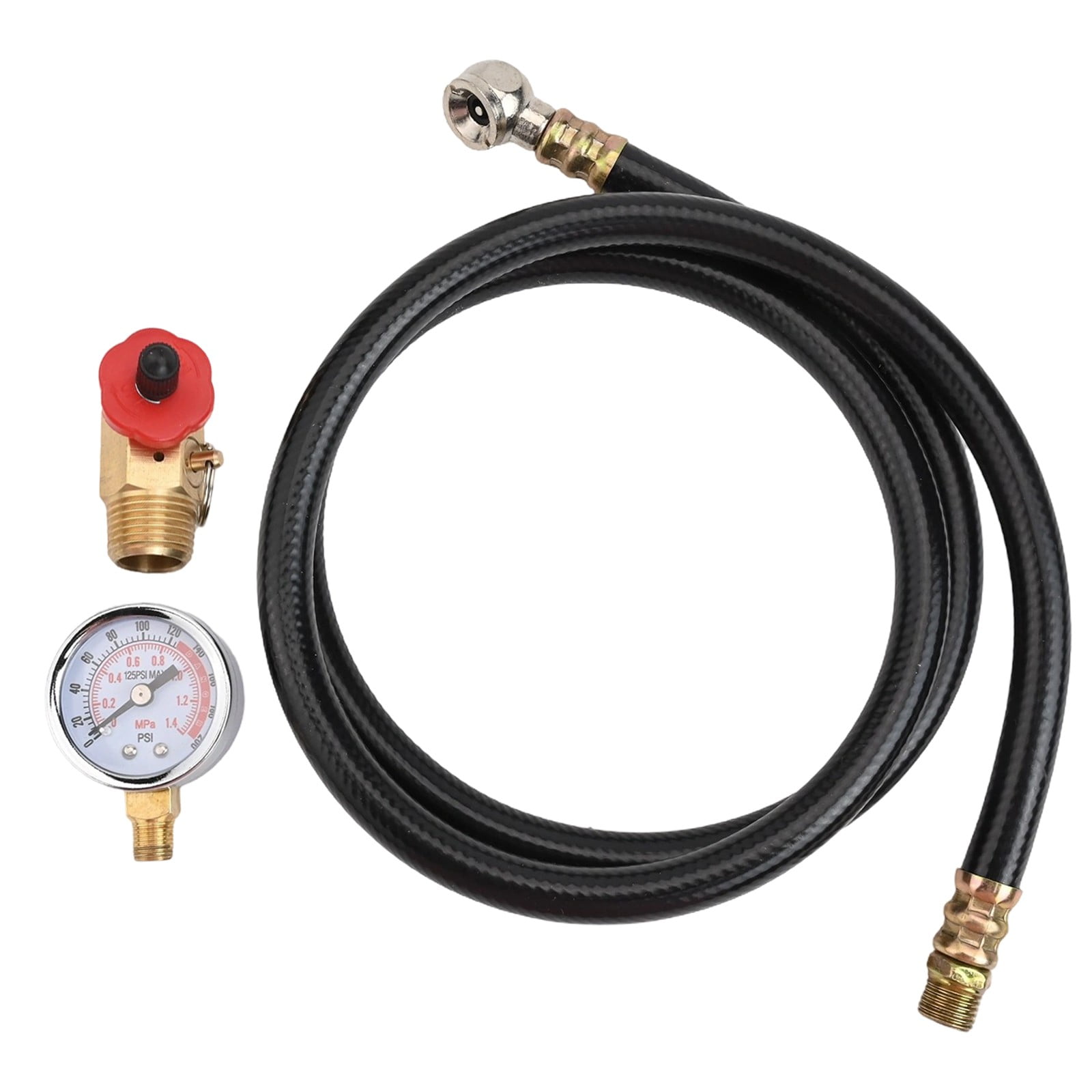 Manifold With Pressure Gauge Relief Valve And Air Tank Hose Air Tank ...
