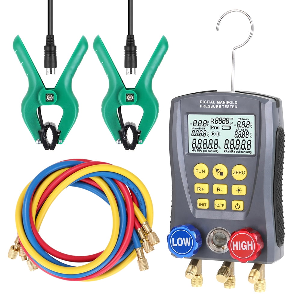 Manifold gauge,Pressure Pressure Tester Meter And Temperature Tester ...