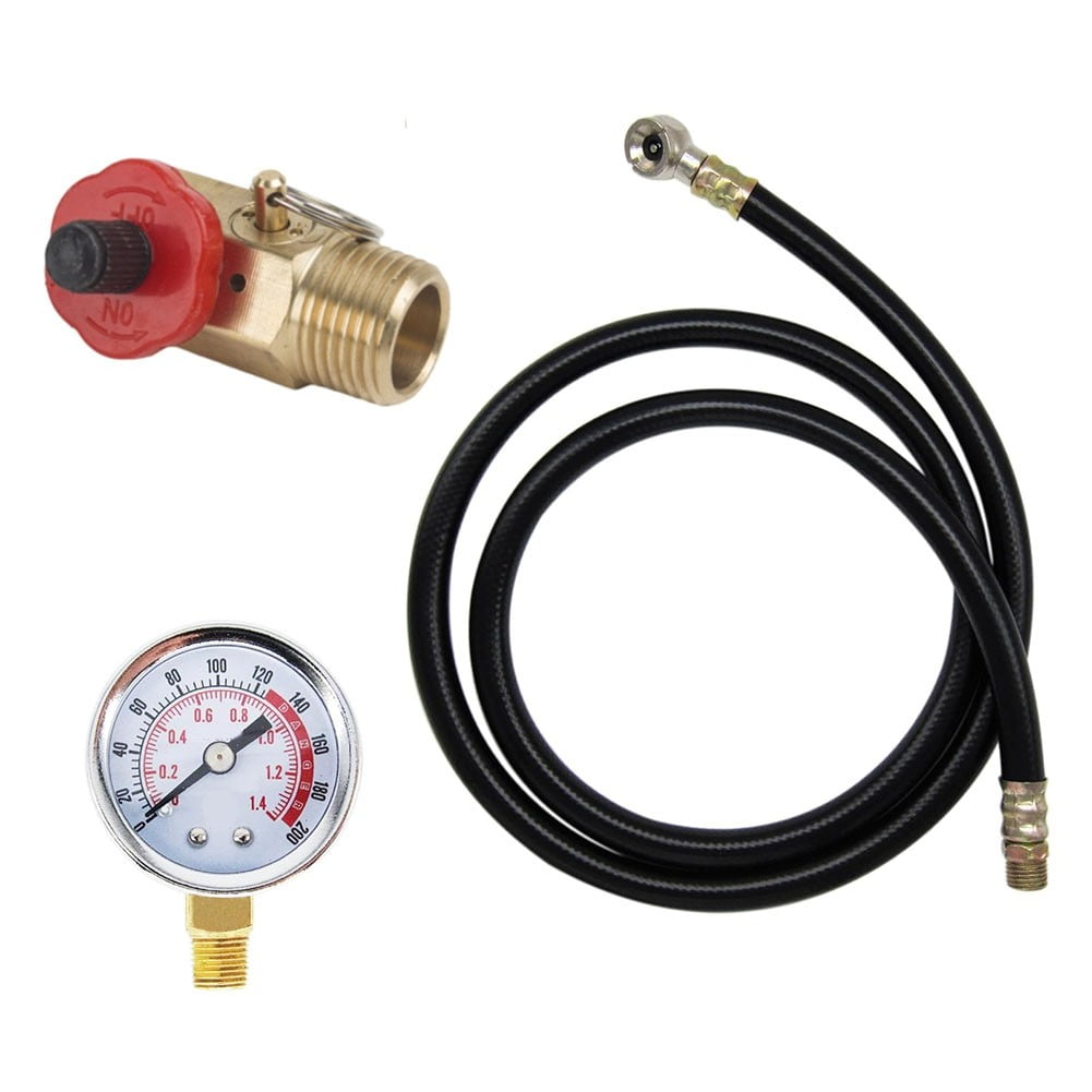 Manifold with Pressure Gauge Relief Valve And Air Tank Hose Air Tank ...