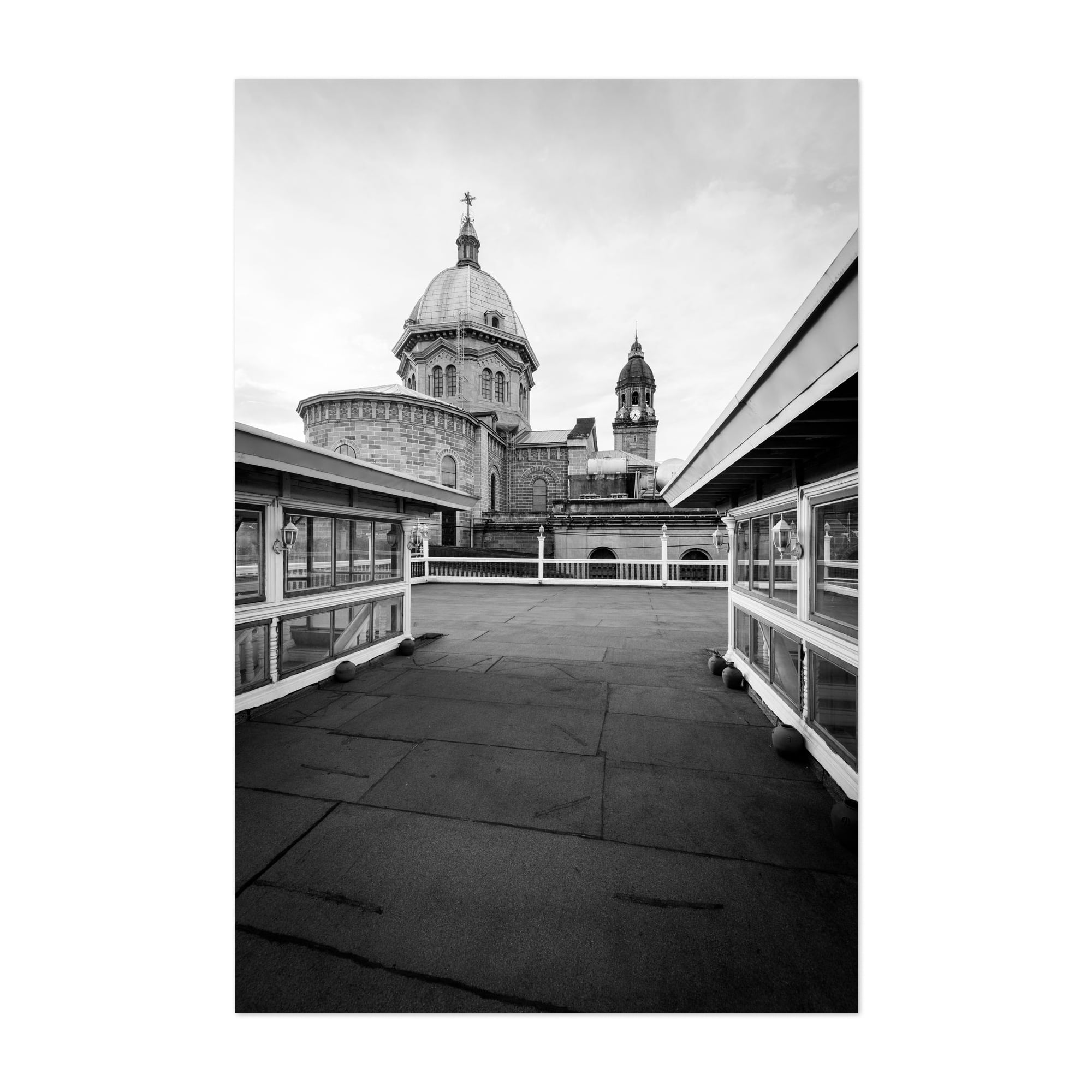 Manila Cathedral 02 B&W - Manila Philippines Photography Architecture ...