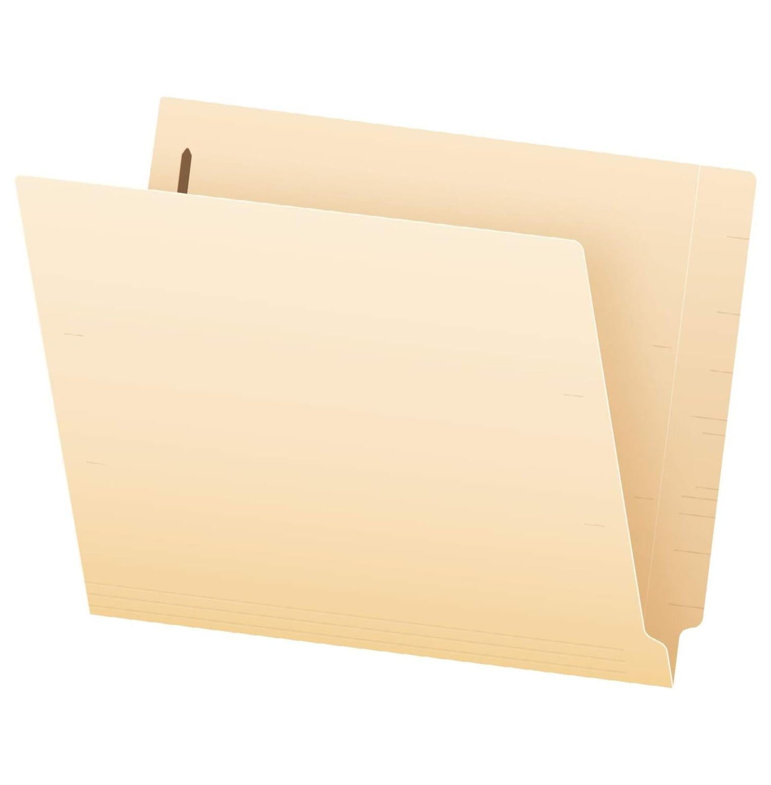 Manila End-Tab Fastener Folders, Letter Size, 2 Fasteners, Manila ...