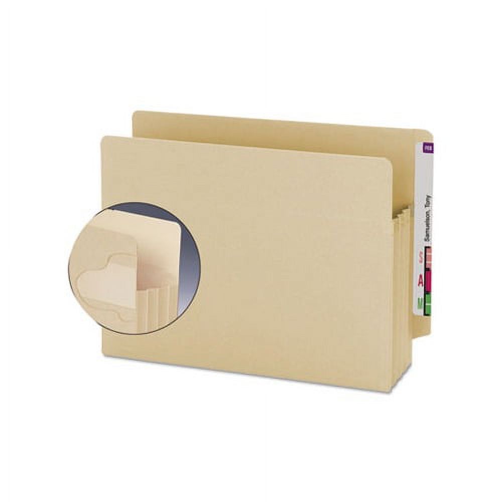 Manila End Tab TUFF Pockets 3.5" Expansion, Letter Size, Manila, 10/Box ...