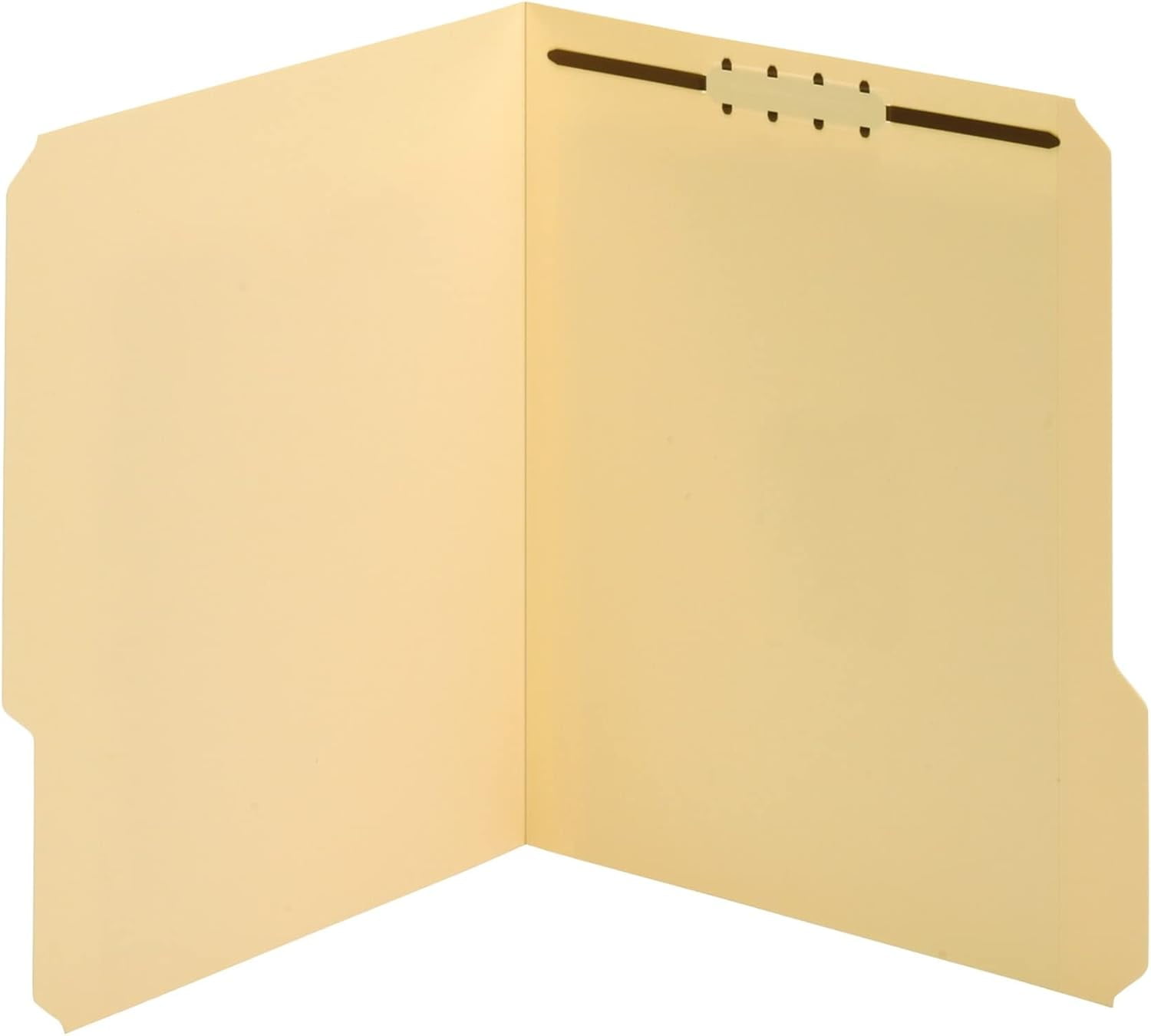 Manila Fastener Folders, 1 Fastener, 1/3 Tab Cut Assorted, Letter Size ...