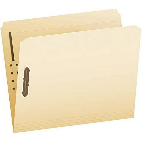 Manila Fastener Folders, Letter Size, 2 Fasteners, Straight Cut, 50/BX ...