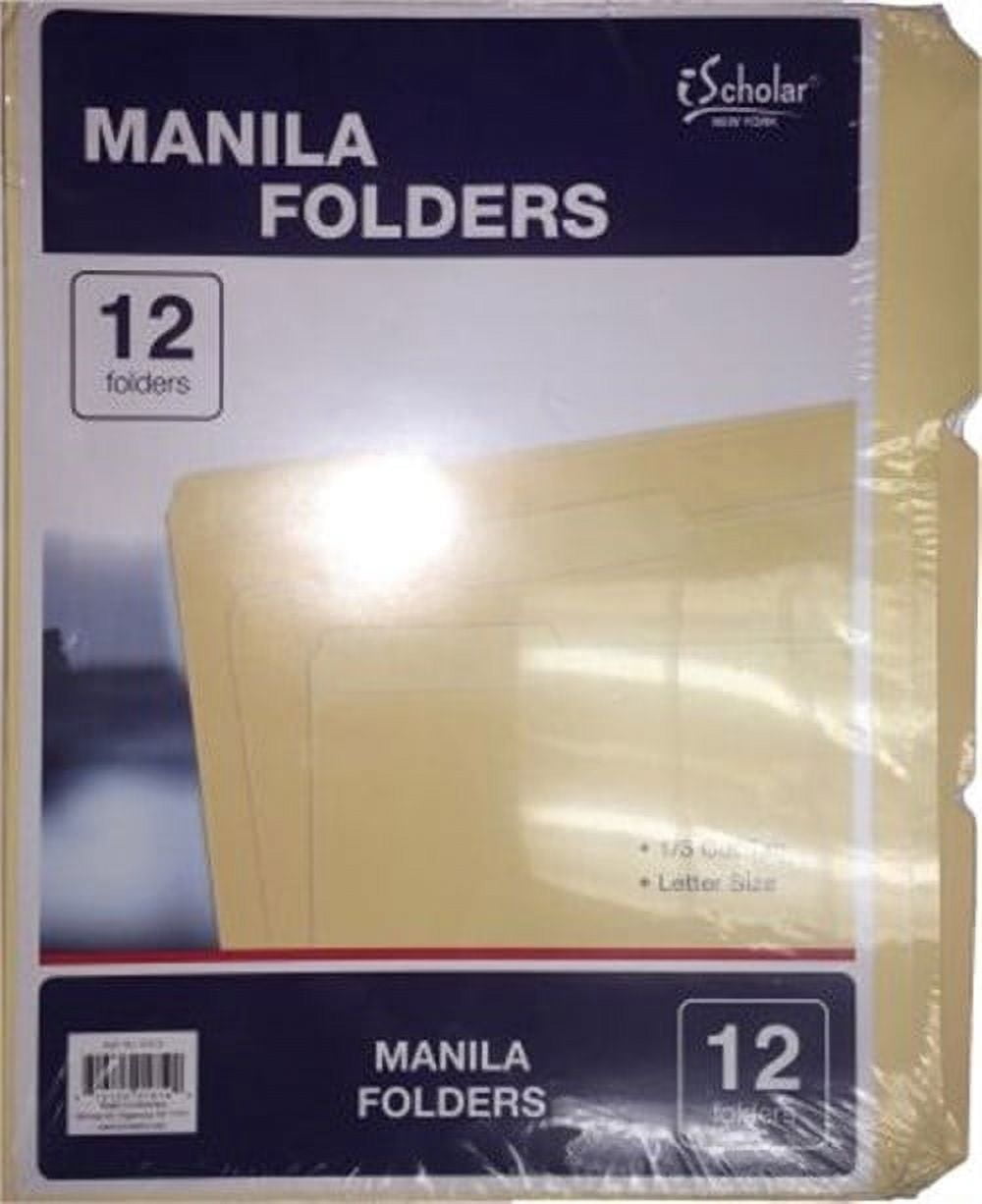 Manila Folder NEW Pendaflex Essentials File Folders Letter Size 1/3