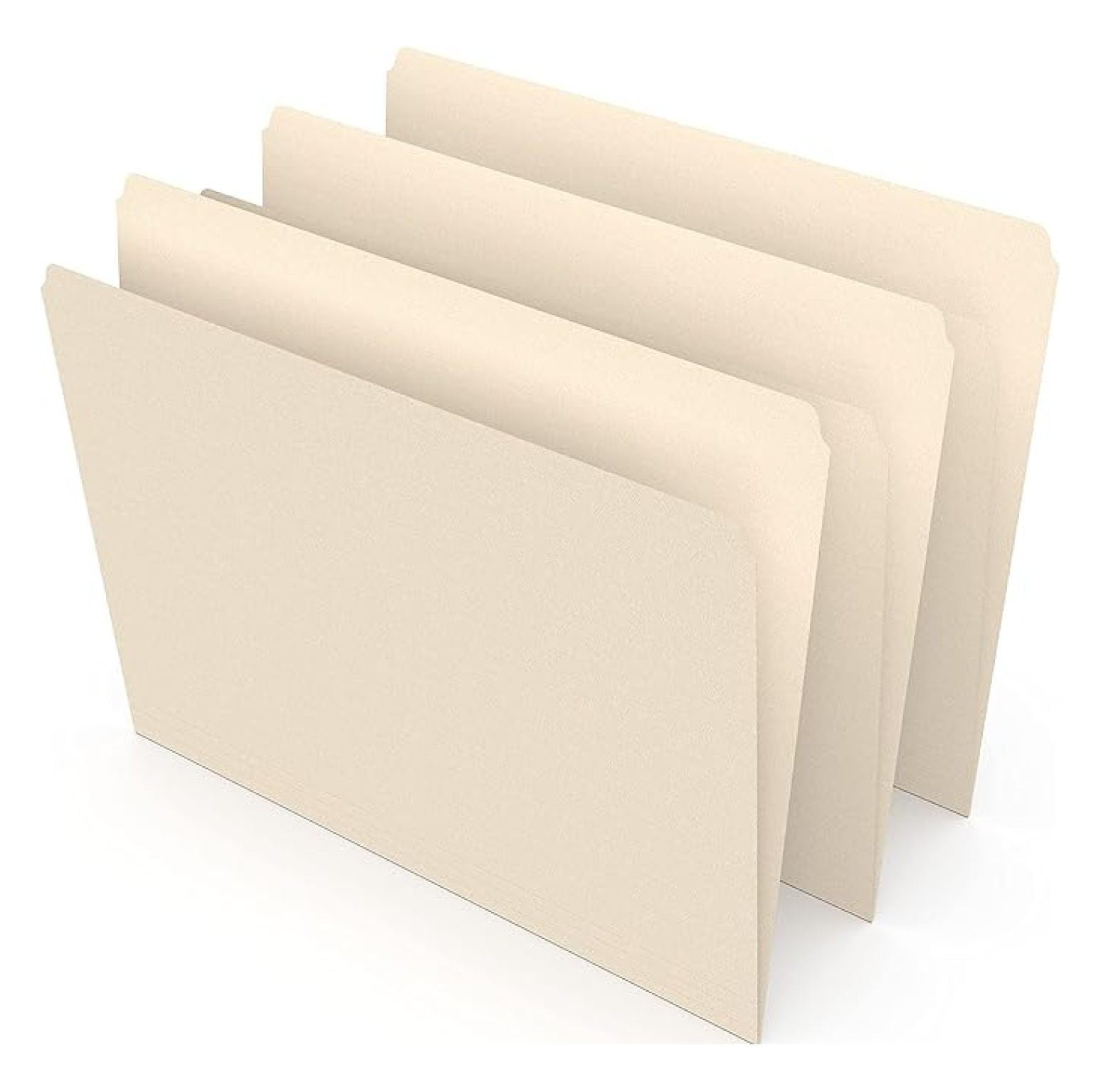 Manila File Folders Letter Size, 100 Pack - Single Tab, 0.75" Expansion ...
