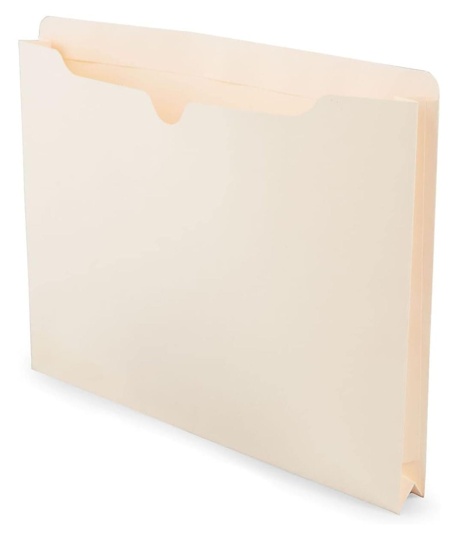 Manila File Folders with Reinforced Tabs - Letter Size, 1.5" Expansion - 50/Box (119172-S ...