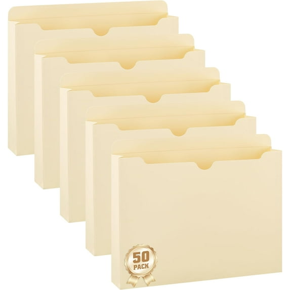 Manila File Jacket,10x12 Inches Jacket File Folders,2 Inch Expandable ...