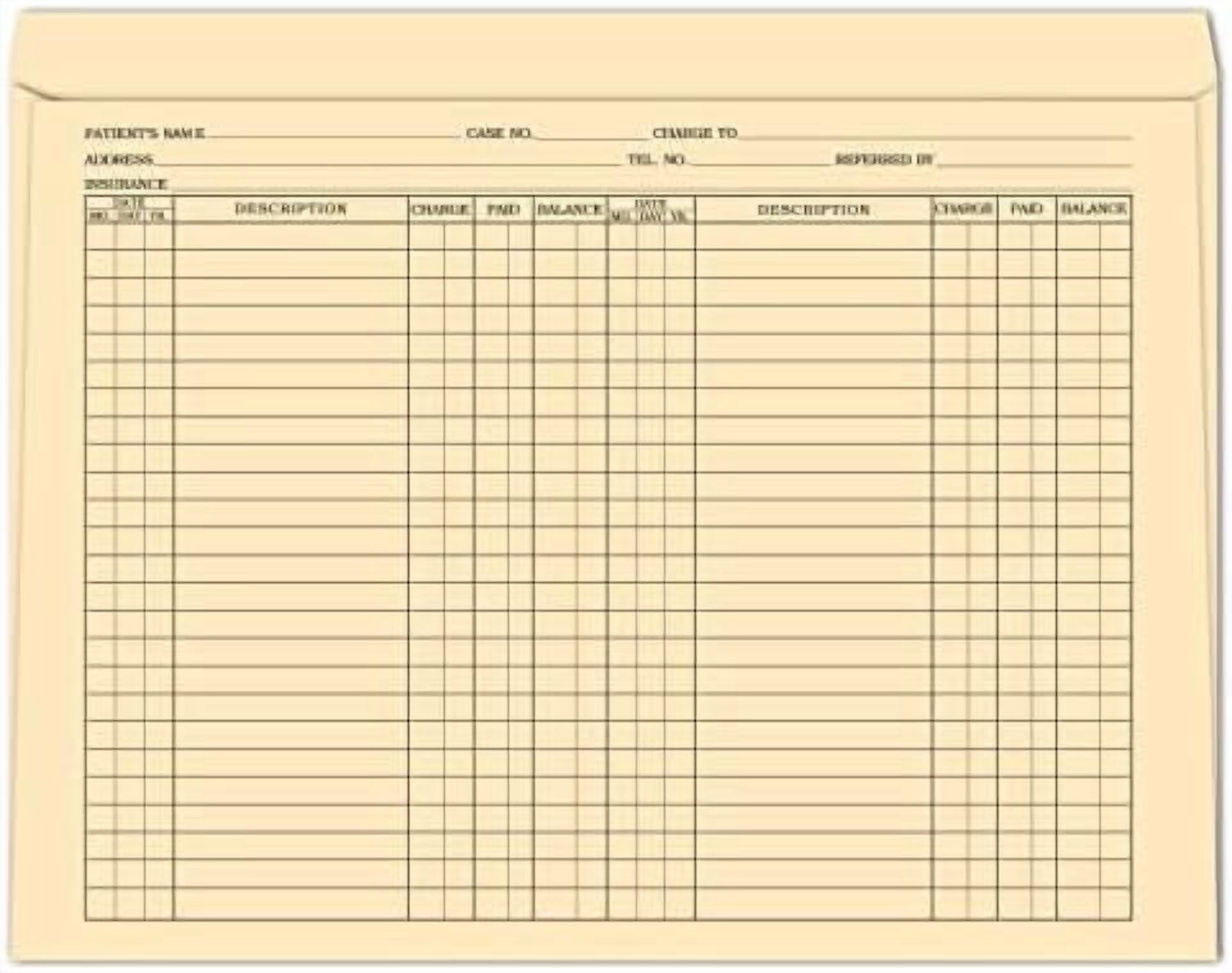 Manila File Jacket 9-1/2” x 12” Chart Folders – Heavy Duty - Preprinted ...