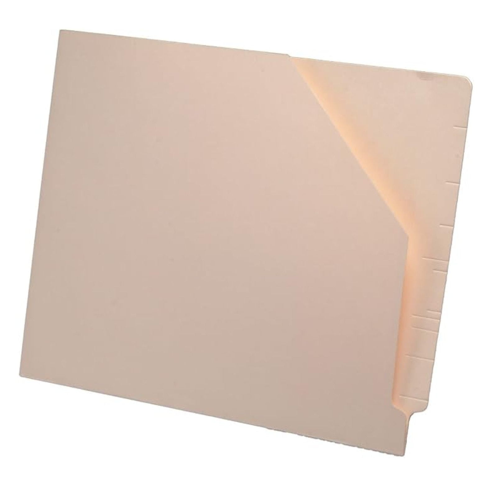 Manila File Pockets, Letter Size - 11pt, End Tab, Full Cut, Slant Cut ...
