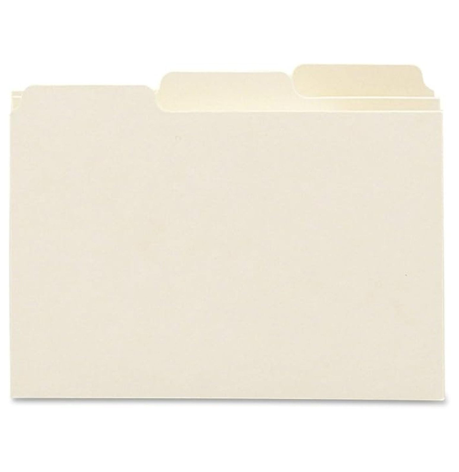 Manila Index Cards, 6x4 Inch, 1/3 Cut Tab - 100 Pack (56030) - Blank ...