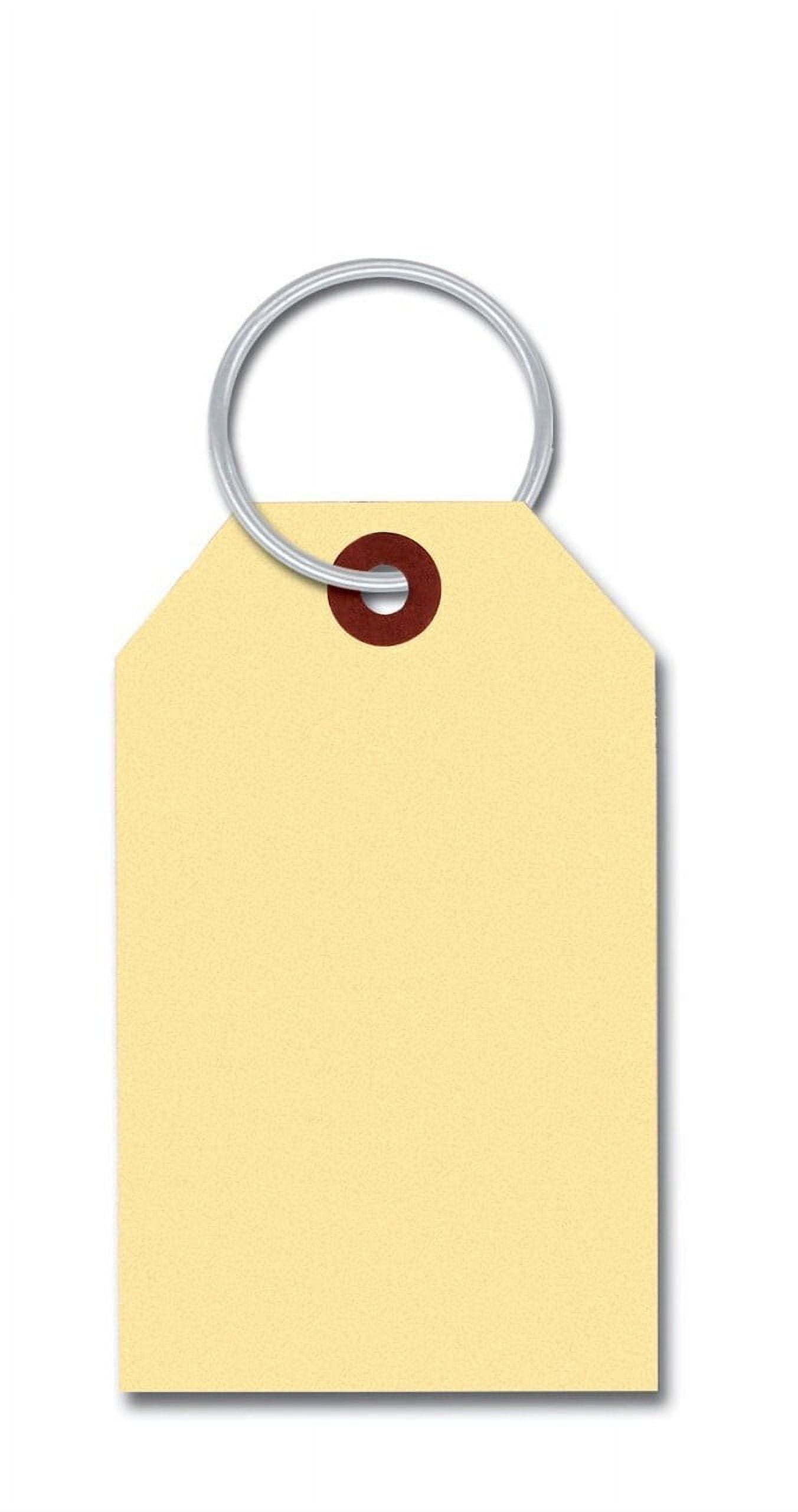 Manila Key Tags w/Rings Inserted, 2 3/4" x 1 3/8", 1000 Per Box ...