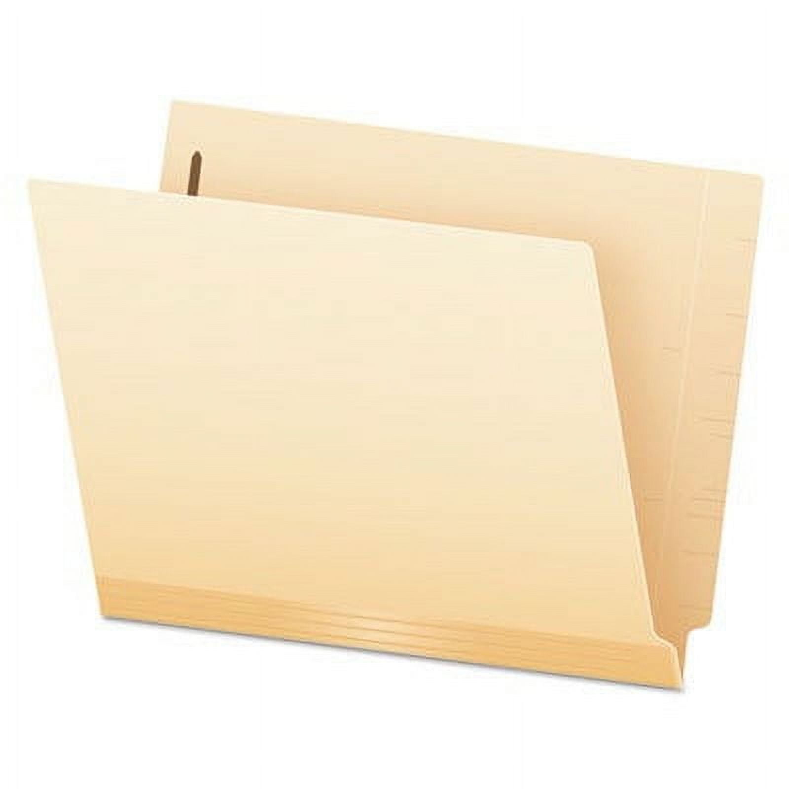 Manila Laminated End Tab Folders With Two Fasteners, Straight Tab ...