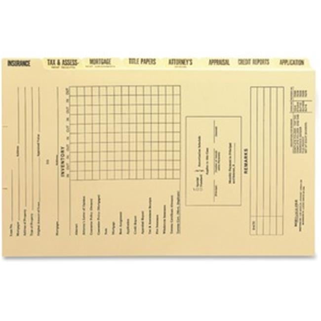 Manila Mortgage Folder Printed Replacement Divider - Set of 8 - Walmart.com