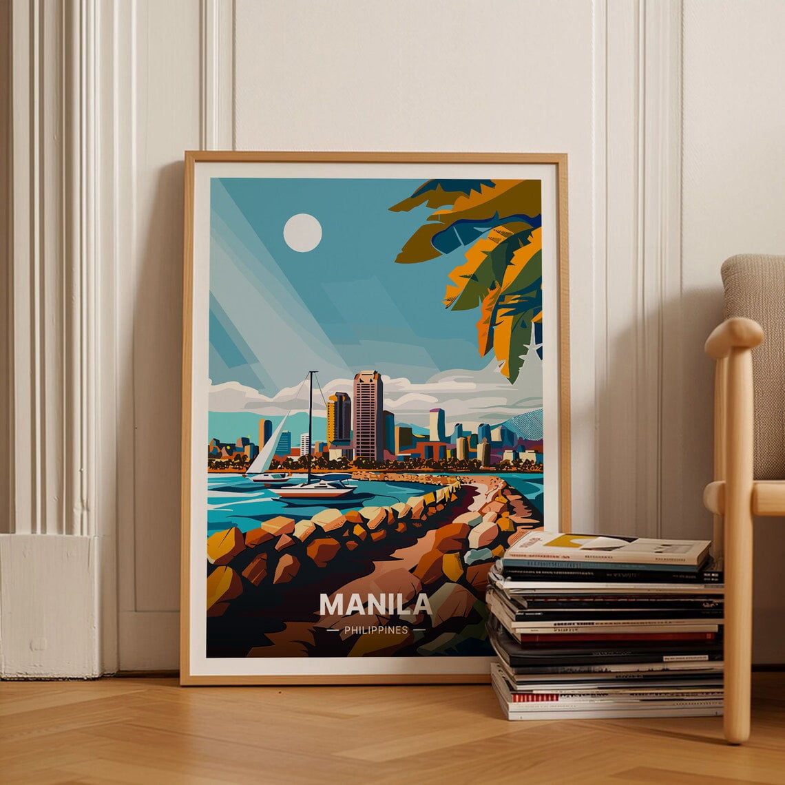 Manila Philippines Travel Poster, Wall Art Decor, Unique Birthday Or ...