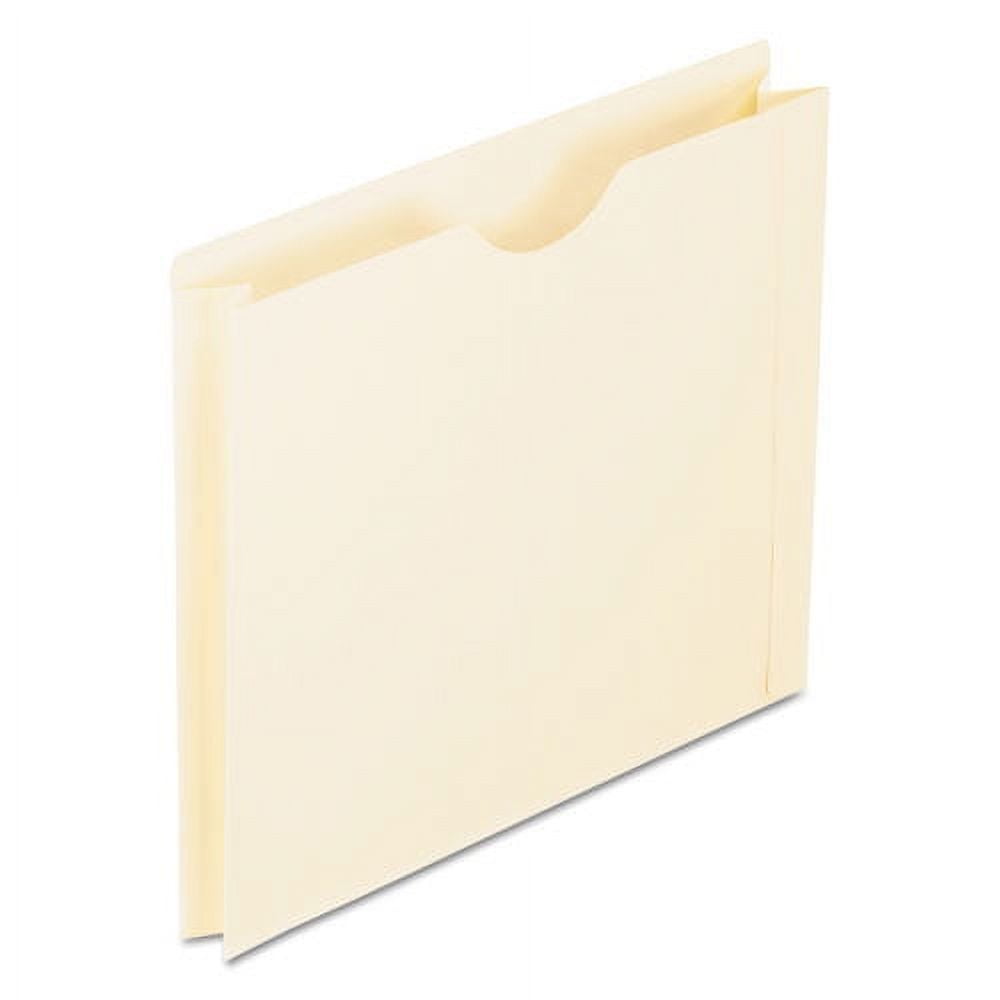 Manila Reinforced File Jackets, 2-Ply Straight Tab, Letter Size, Manila ...