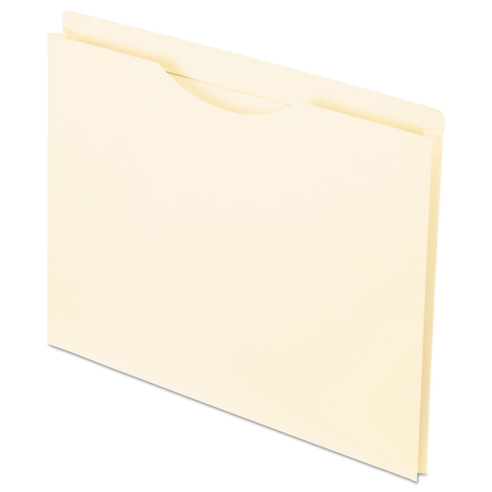 Manila Reinforced File Jackets, 2-Ply Straight Tab, Letter Size, Manila ...