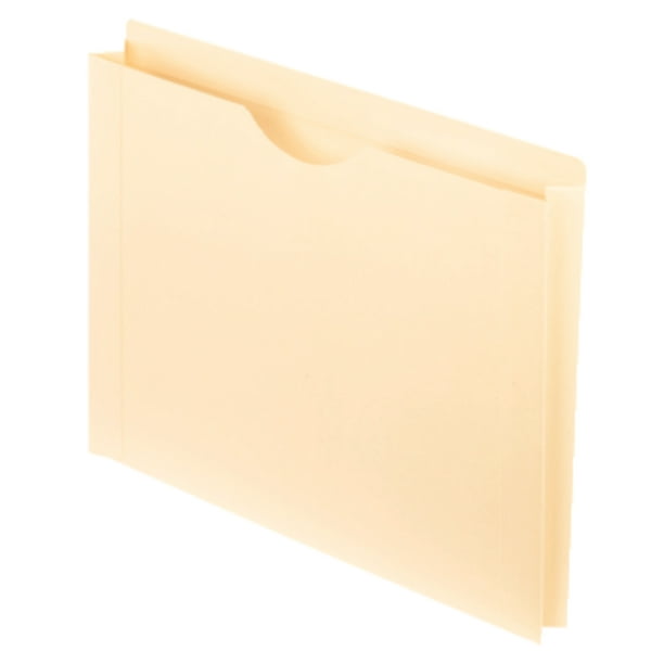 Manila Reinforced File Jackets, Letter size, Manila - Walmart Business ...