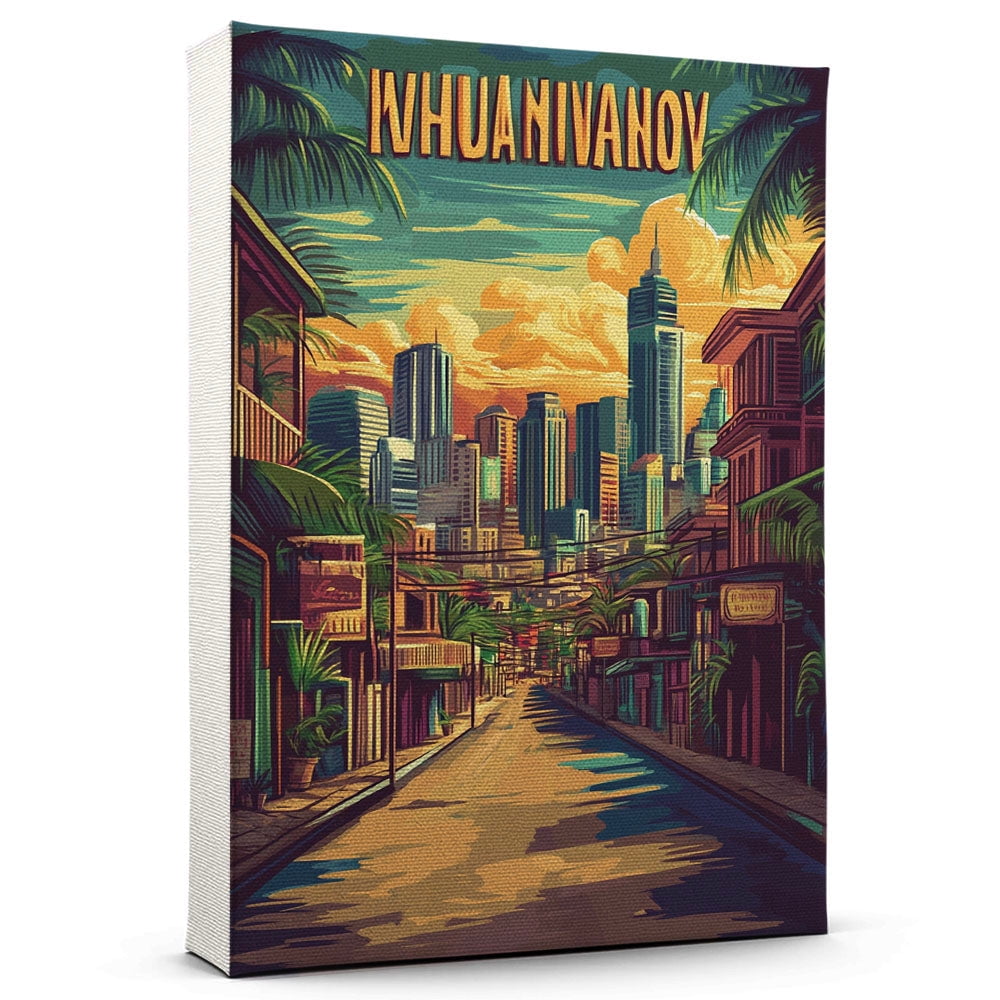 Manila Travel Canvas, Philippines Canvas Print,Manila Canvas Wall Art,Philippines Travel Wall ...