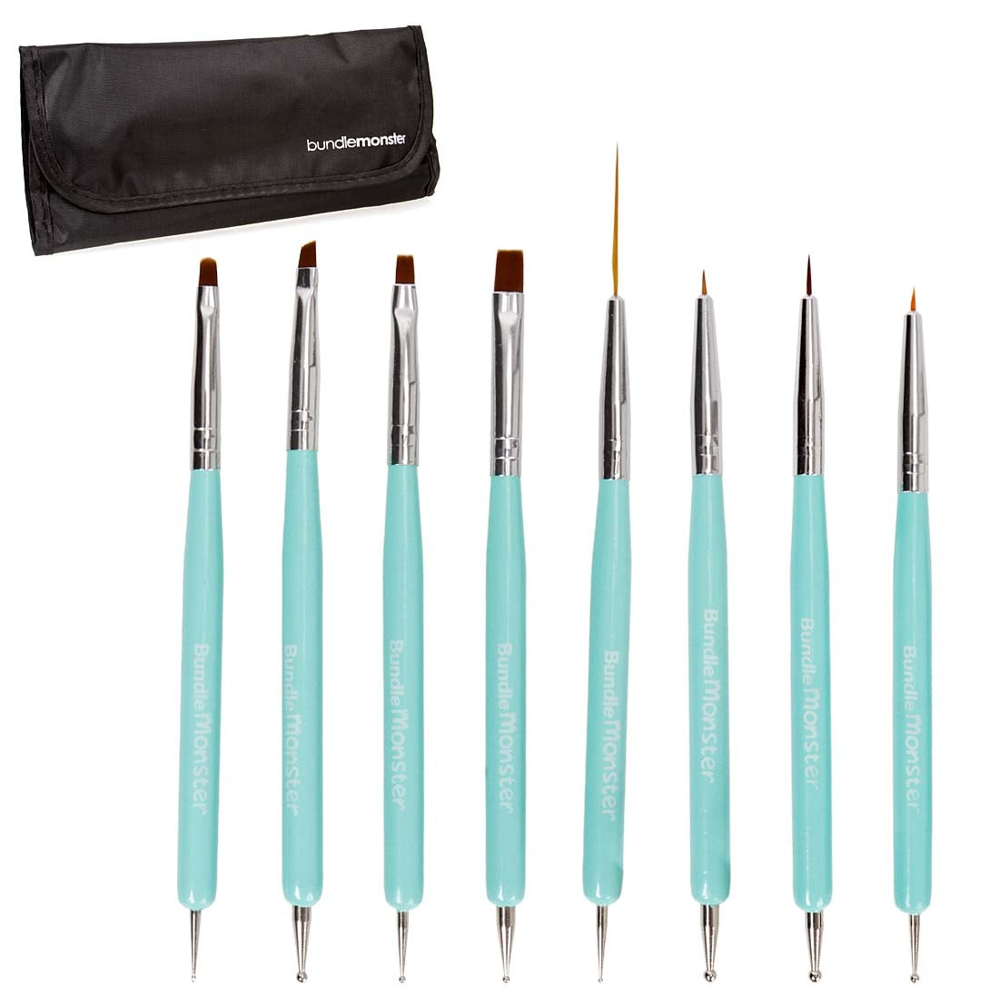 Maniology (formerly bmc) Super Cute Turquoise 8pc Dual Sided Nail Art ...