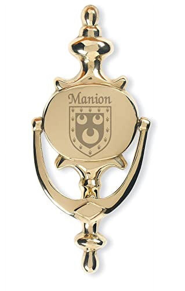 Manion Irish Coat of Arms Brass Door Knocker - Walmart.com