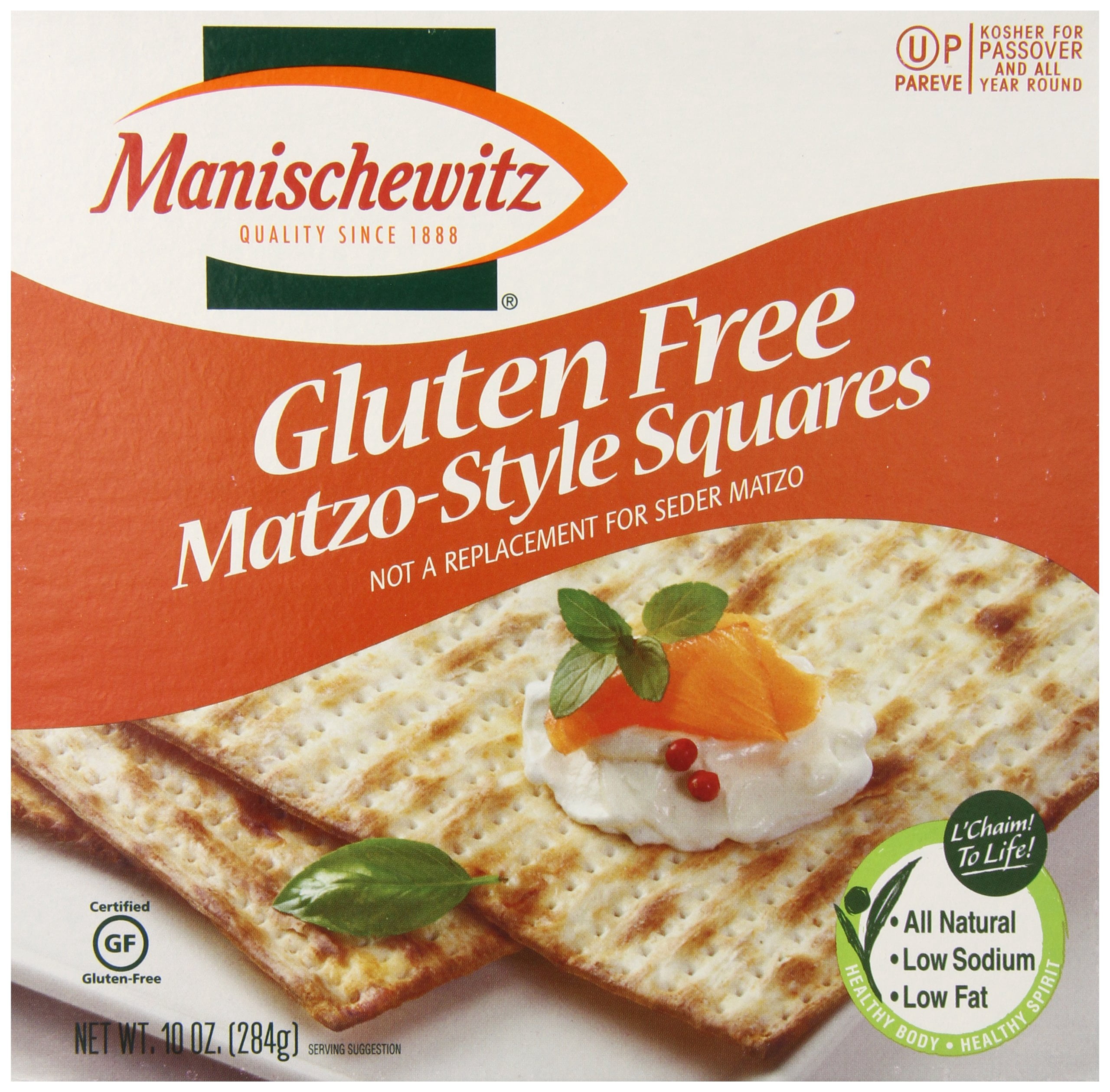 Manischewitz All NaturalITSC Gluten Free Matzo Style Squares, 10 Ounce ...