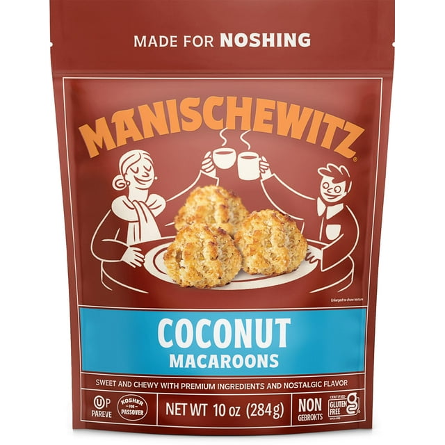 Manischewitz Coconut Macaroons, 10 oz | Resealable Bag | Dairy Free ...