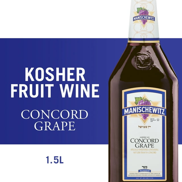 Manischewitz Concord Grape Red Wine, 1.5L Bottle - Walmart.com