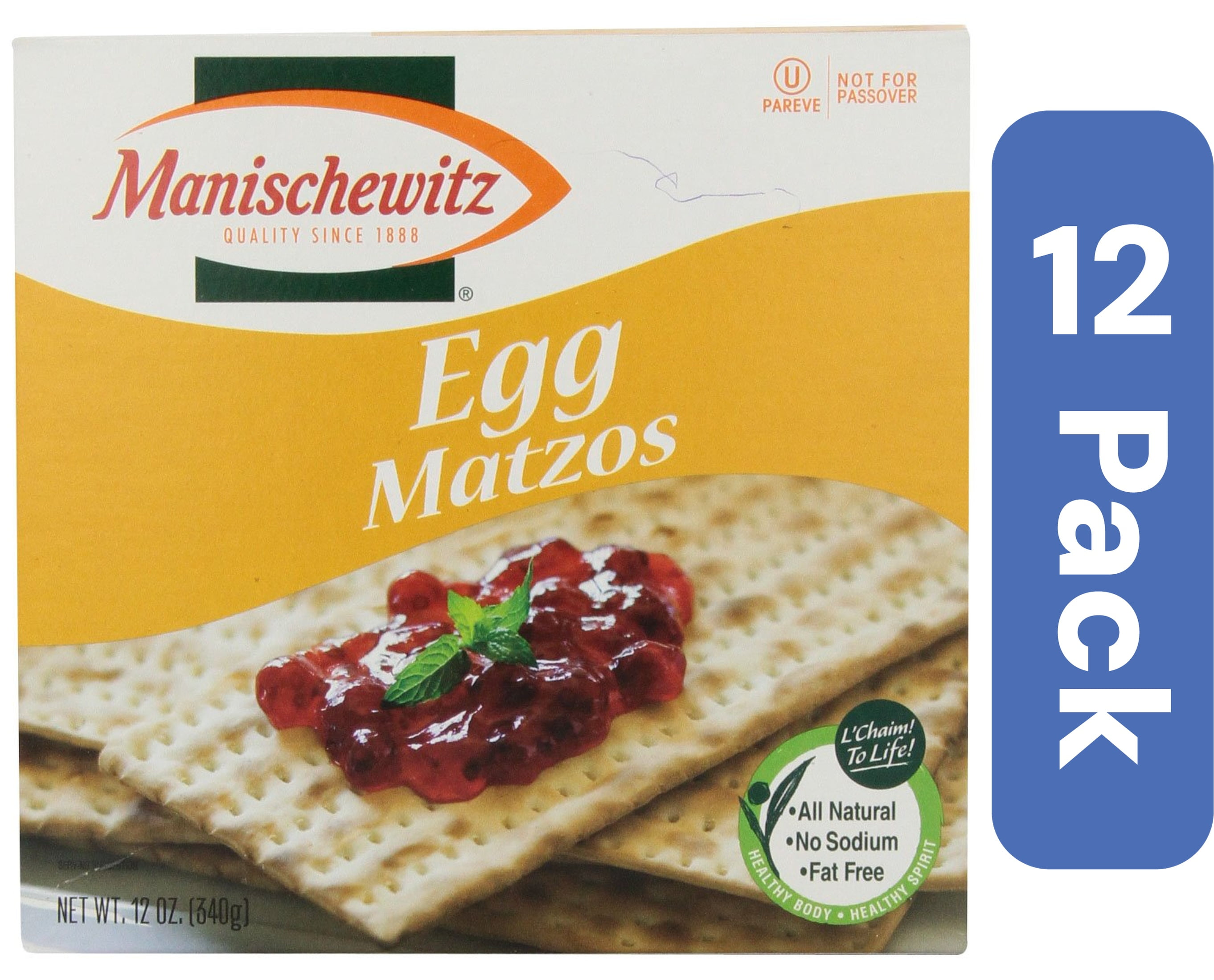 Manischewitz Egg Matzo 12 oz (Pack Of 12) - Walmart.com