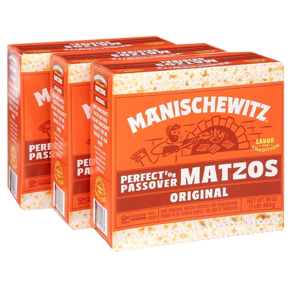 Manischewitz Kosher For Passover Matzo 3 LBS 3 Pack - Classic Kosher ...