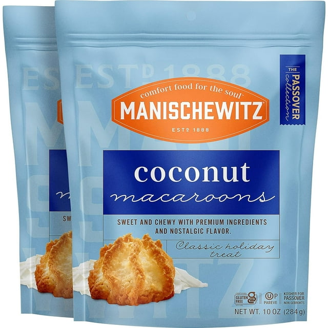 Manischewitz, Macaroons Coconut, 10 Ounce 2 Pack - Walmart.com