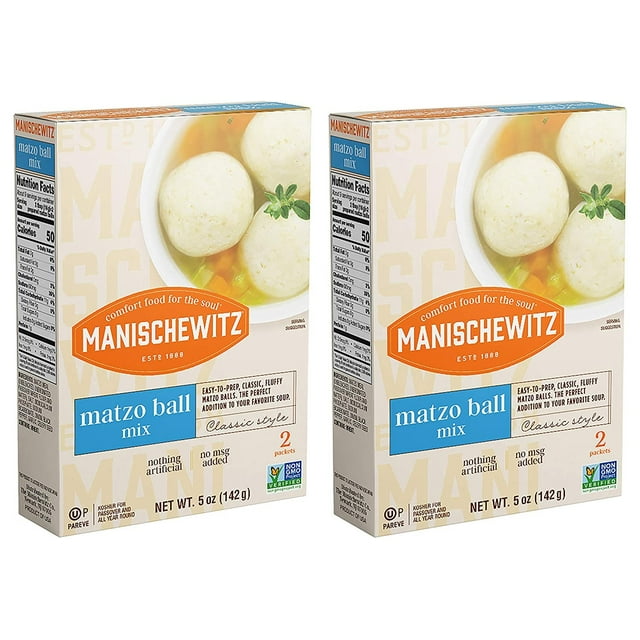 Manischewitz Matzo Ball Mix, 5 Oz. 2 Pack Easy Prep Kosher for Passover ...