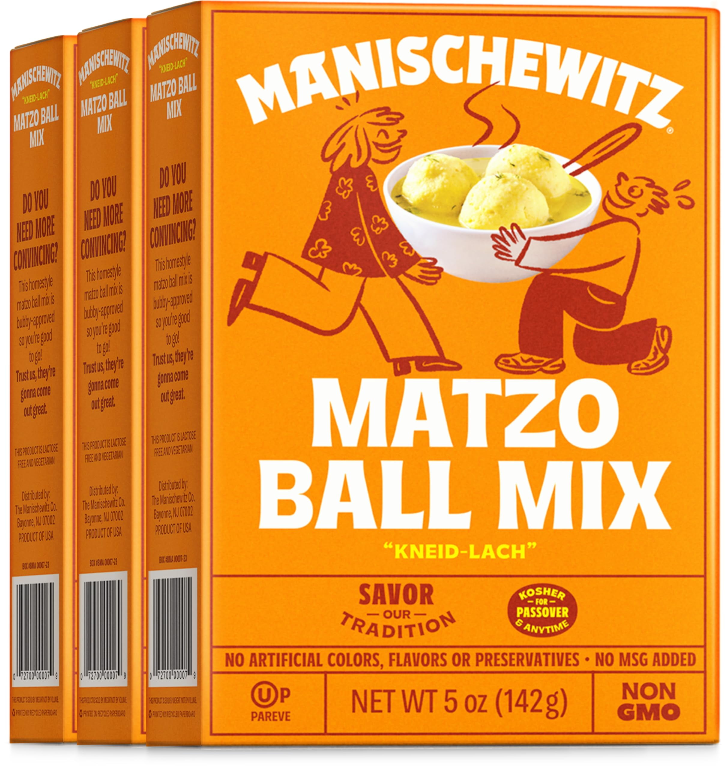 Manischewitz 5 Oz Matzo Ball Mix, Pack of 3, Kosher for Passover, No ...