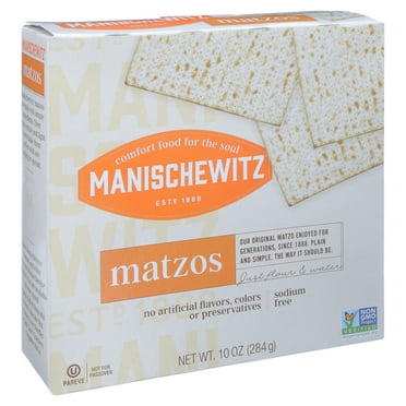 Manischewitz Kosher Passover Matzos Crackers, Fresh and Crispy Matzah ...