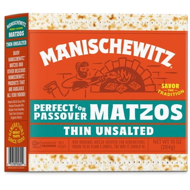Manischewitz Thin Salted Matzos, 10 oz - Walmart.com