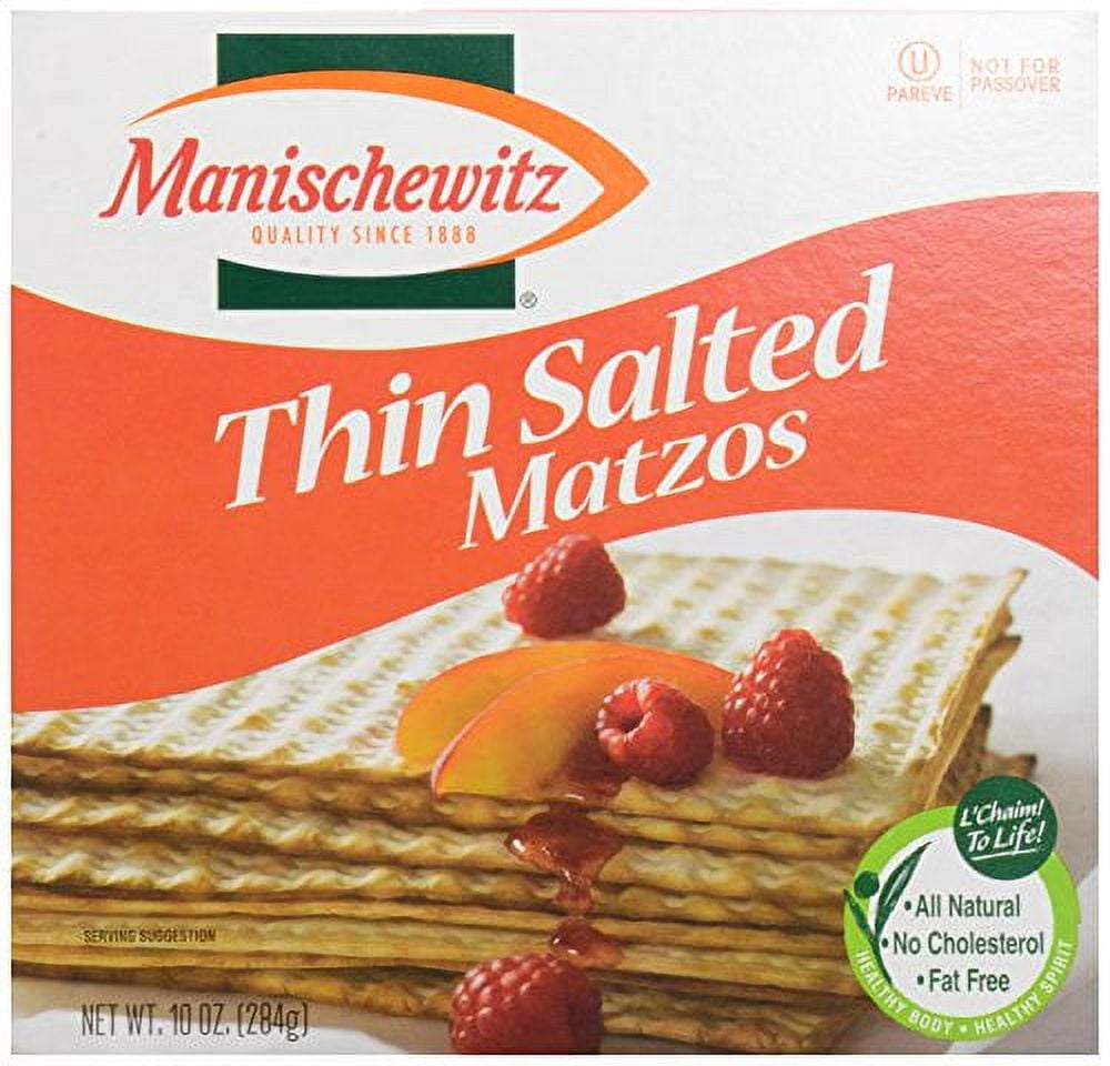 Manischewitz, Thin Salted Matzos, 10 oz - Walmart.com