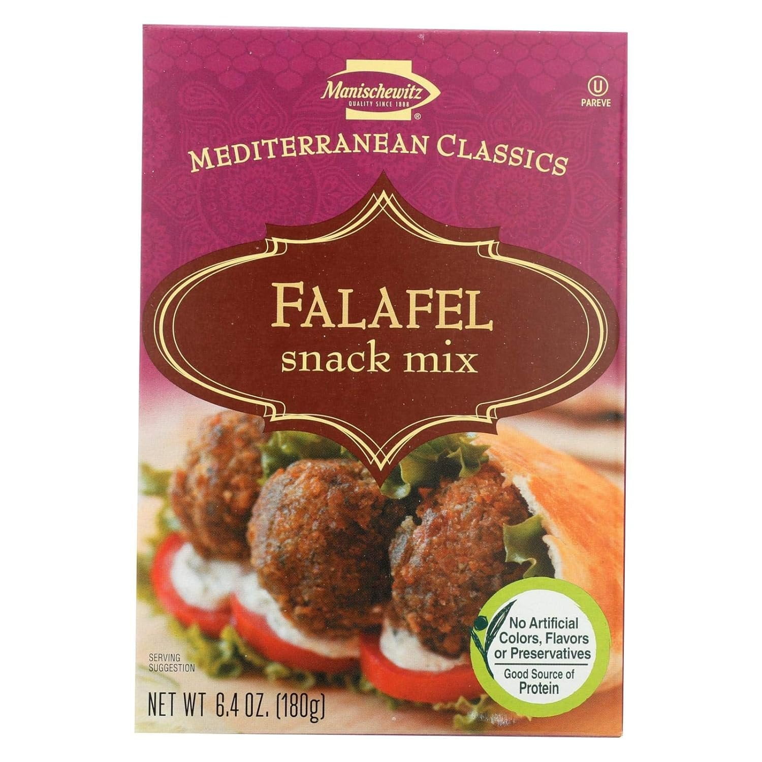 Manischewitz Mediterranean Falafel Ball Mix, 6.4oz, 3 Pack, Kosher ...