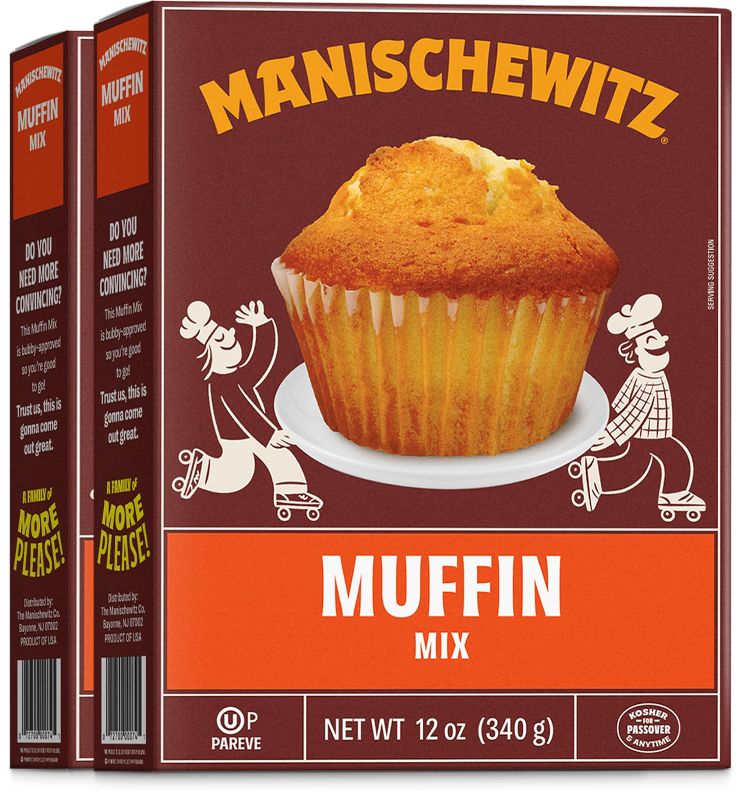 Manischewitz Muffin Mix, 12oz SSF20 (2 Pack) Kosher including Passover ...