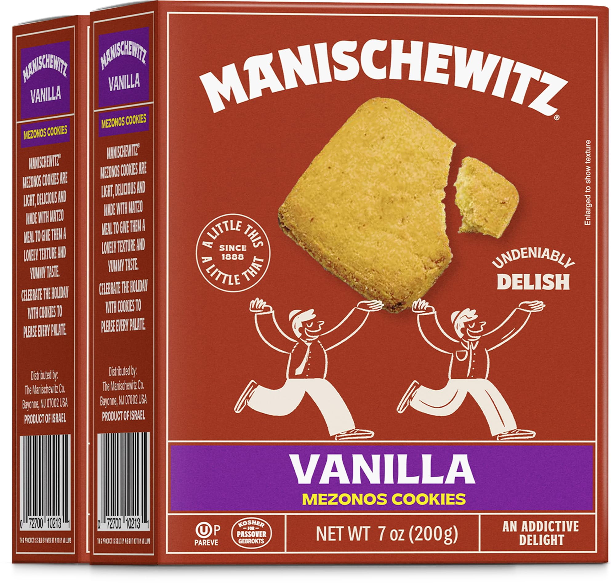Manischewitz Passover Vanilla Cookies, IRF13 7 oz (2 Pack) | Crunchy ...