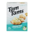 Manischewitz, Tam Tams Unsalted Snack Crackers, 9.6oz, Low Sodium ...