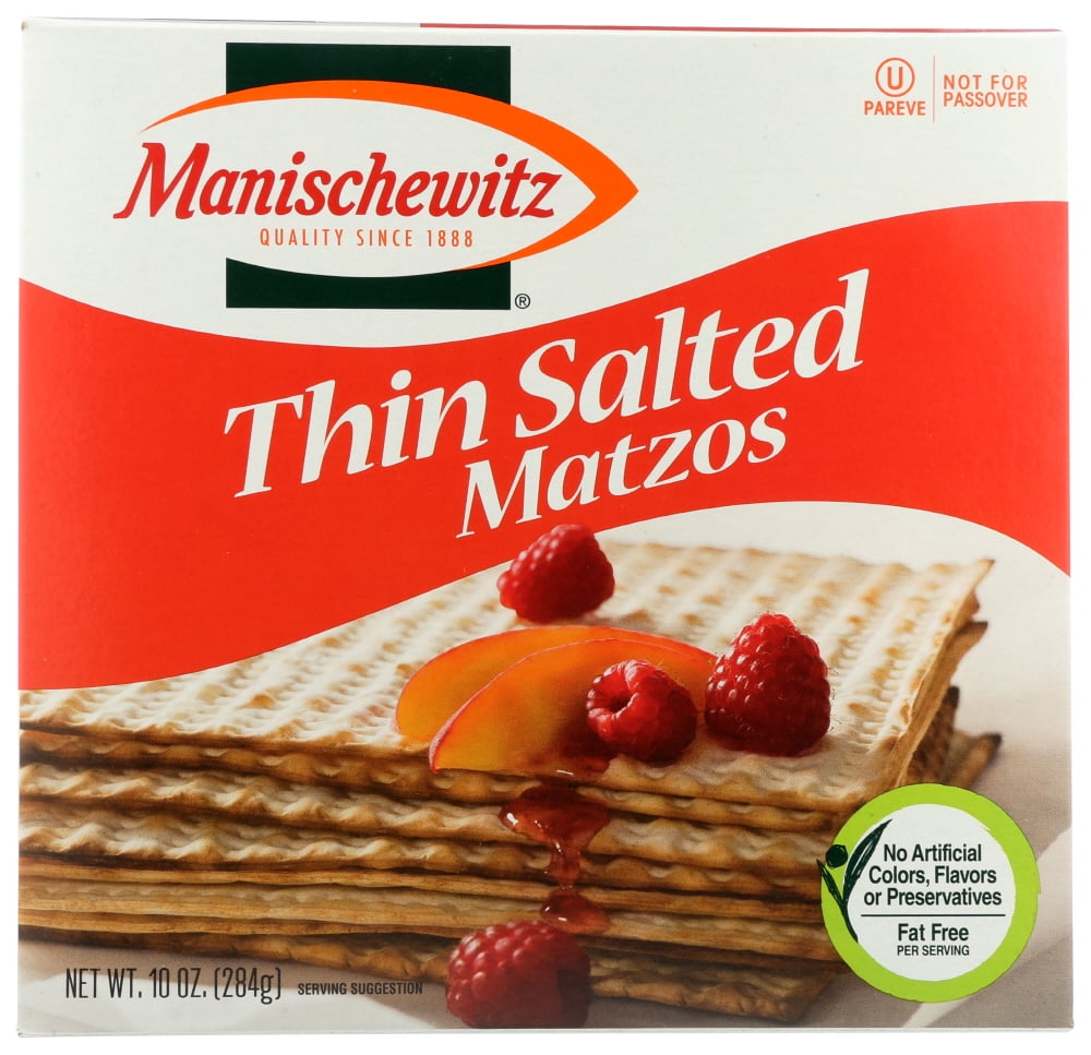 Manischewitz Thin Salted Matzos, 10 oz - Walmart.com