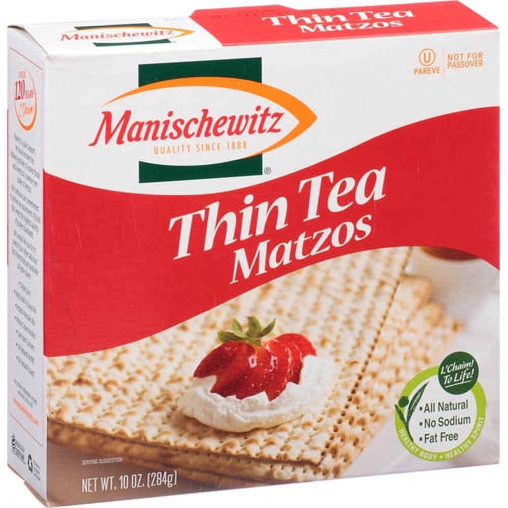 Manischewitz Thin Tea Matzos, 10 oz, (Pack of 12) - Walmart.com