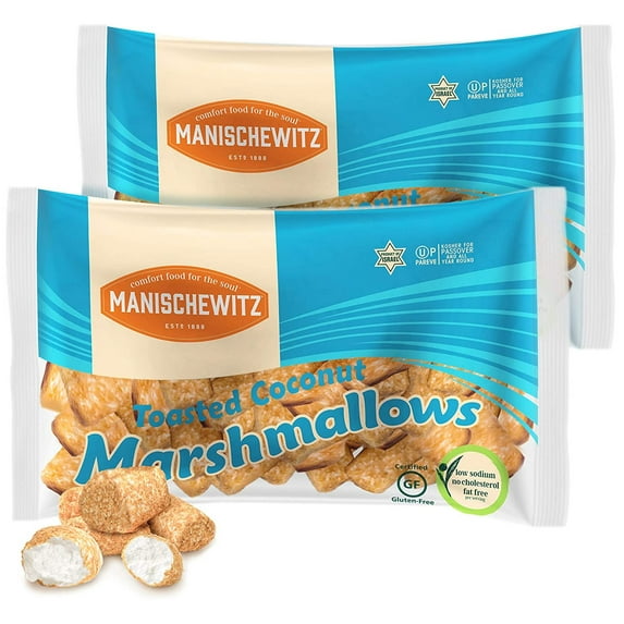 Manischewitz Toasted Coconut Marshmallows 10oz 2 Pack Kosher for ...