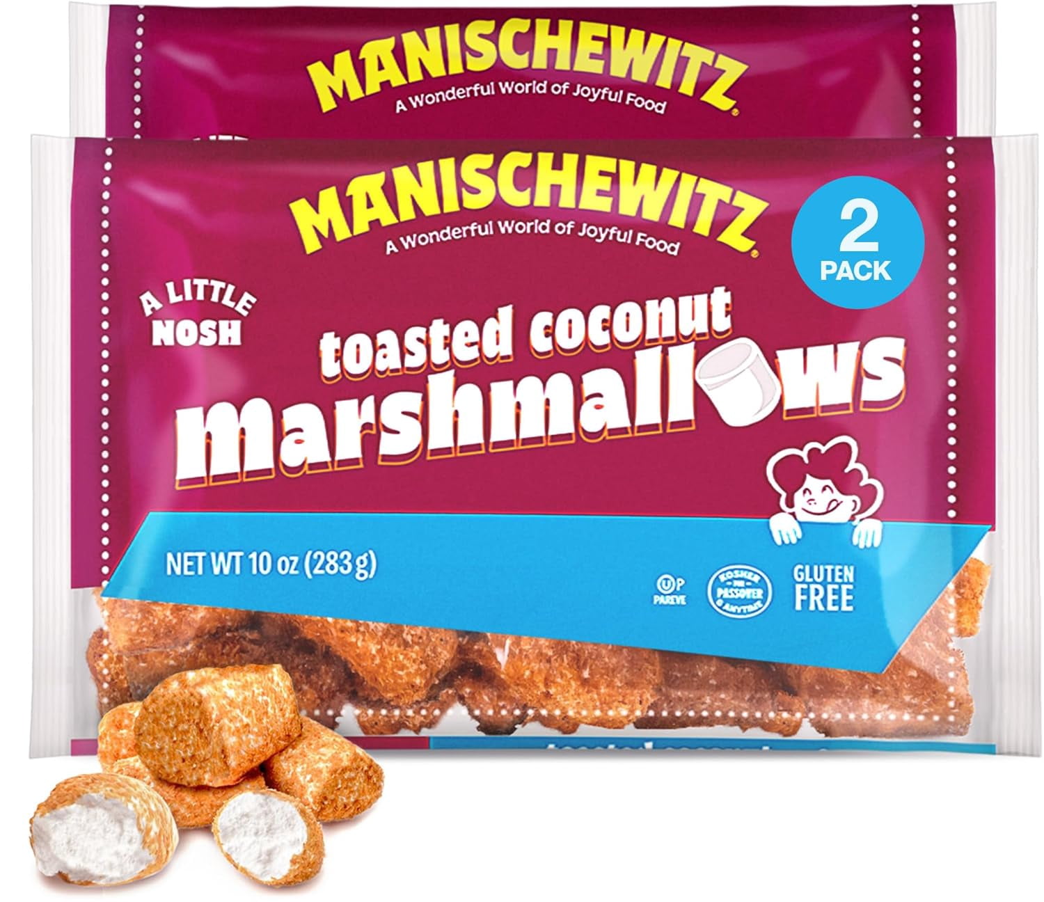 Manischewitz, Toasted Coconut Marshmallows, 10 oz, Kosher for Passover ...
