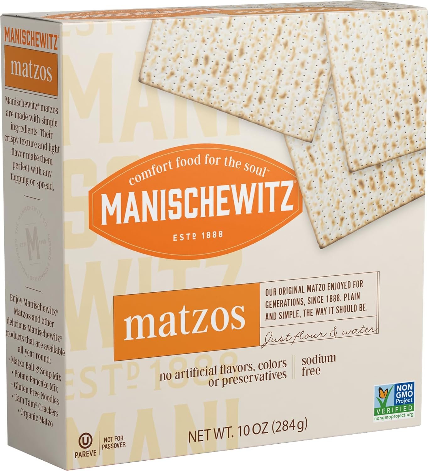 Manischewitz unsalted matzo, 10 oz Single - Walmart.com