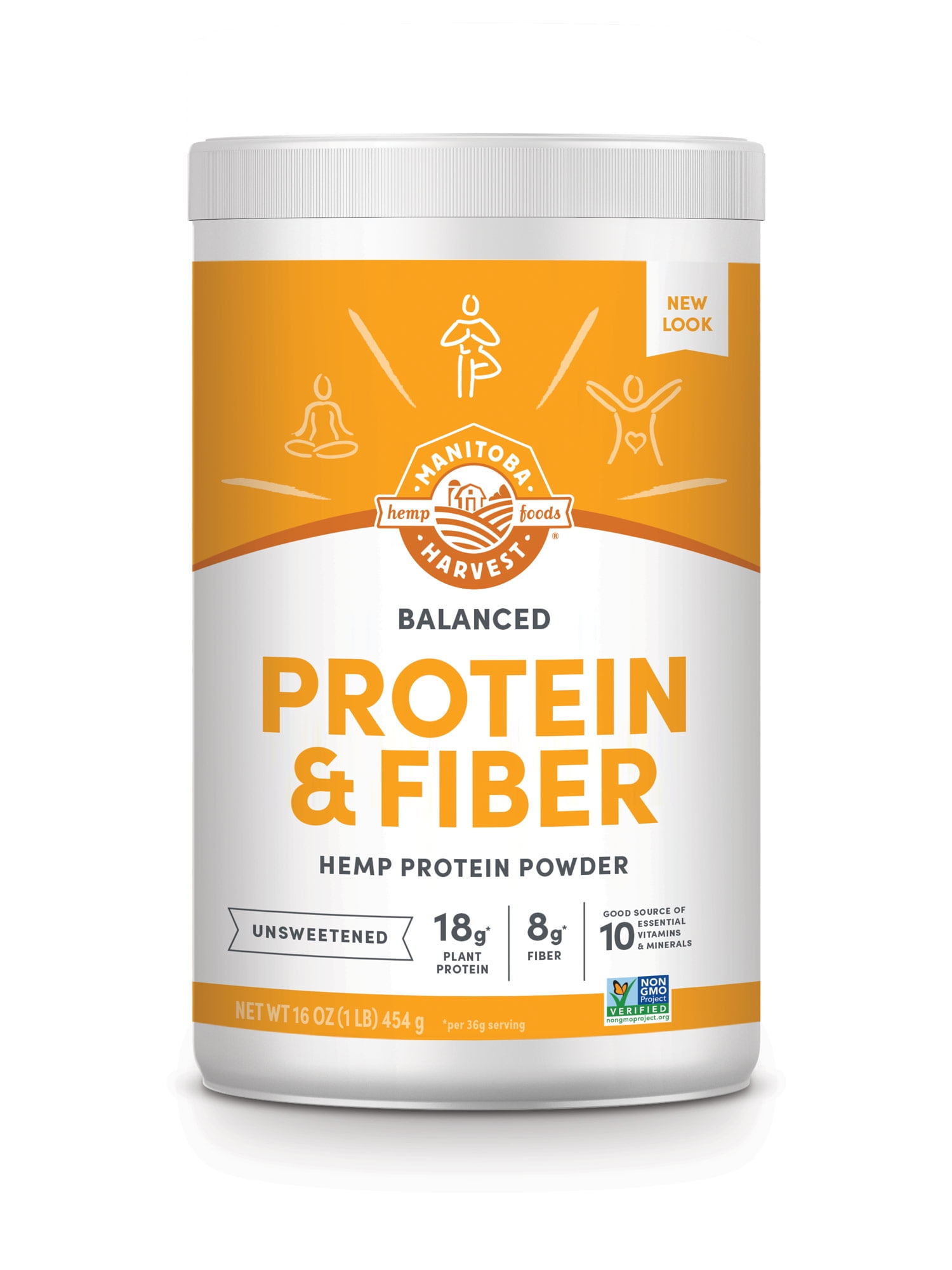 Manitoba Harvest Hemp Yeah! Balanced Protein + Fiber Powder, Hemp ...