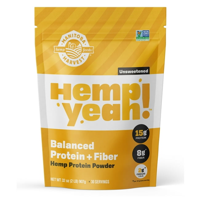 Manitoba Harvest Hemp Yeah! Balanced Protein + Fiber Powder, Hemp ...