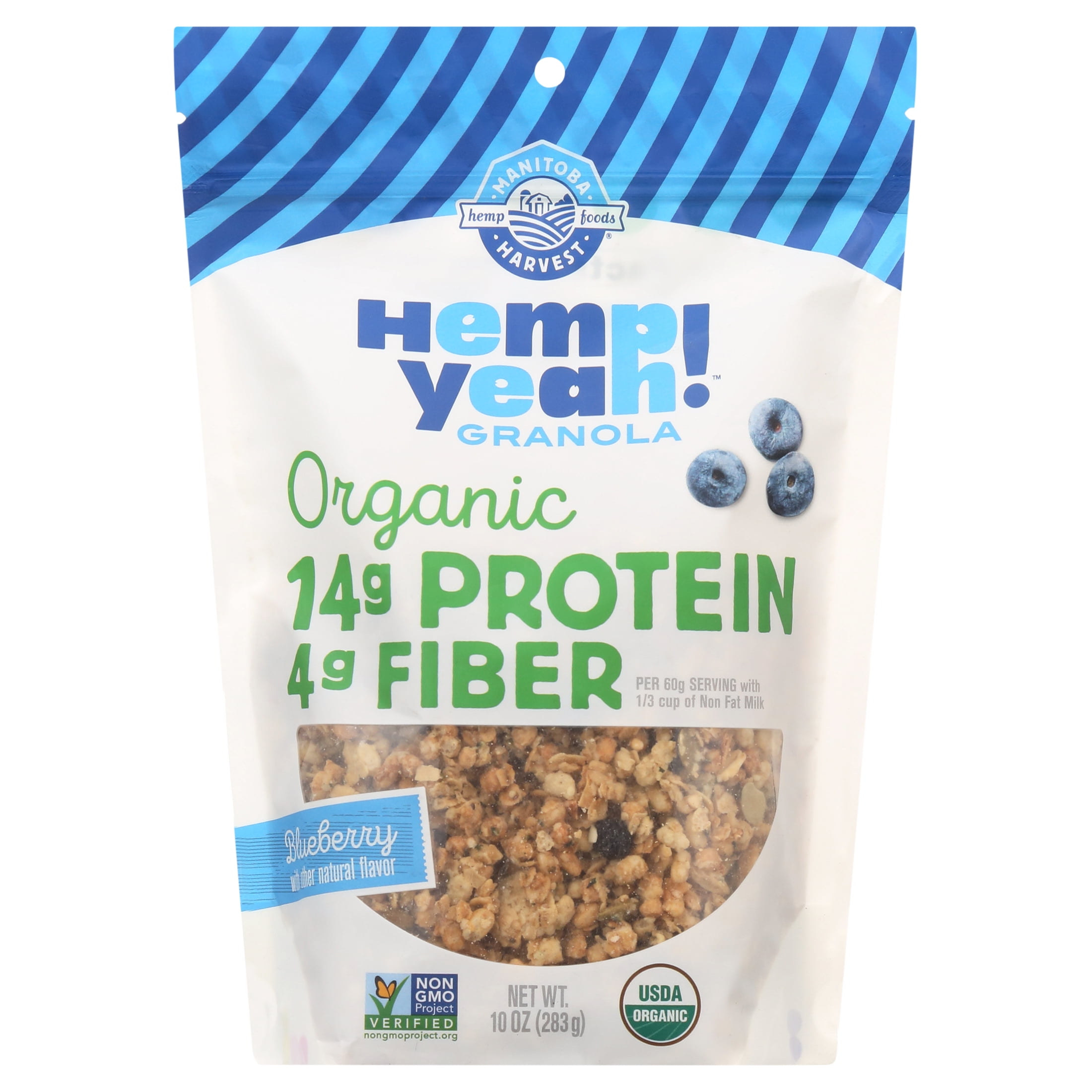 Manitoba Harvest Organic Granola, Hemp Yeah! Blueberry Granola, Organic ...
